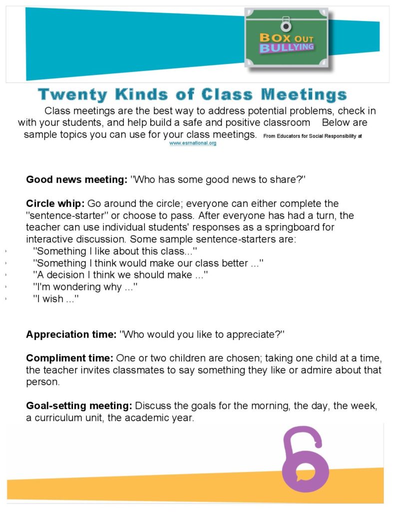 Class_Meetings_-_Twenty_Examples